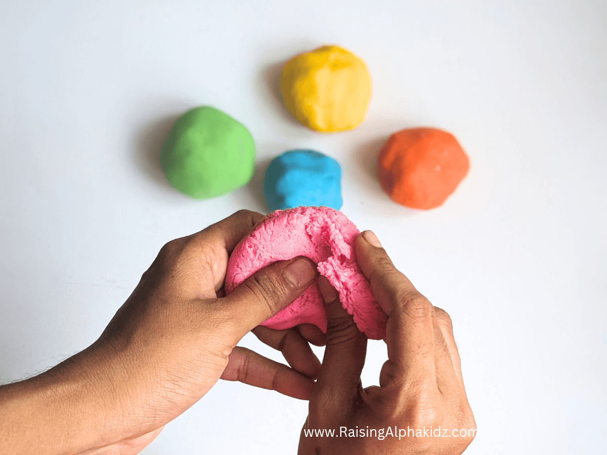 Building Shapes with Playdough - Raising Alphakidz