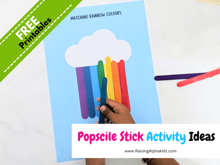 Easy Popsicle Stick Activities For Toddlers (Get Free Printables ...