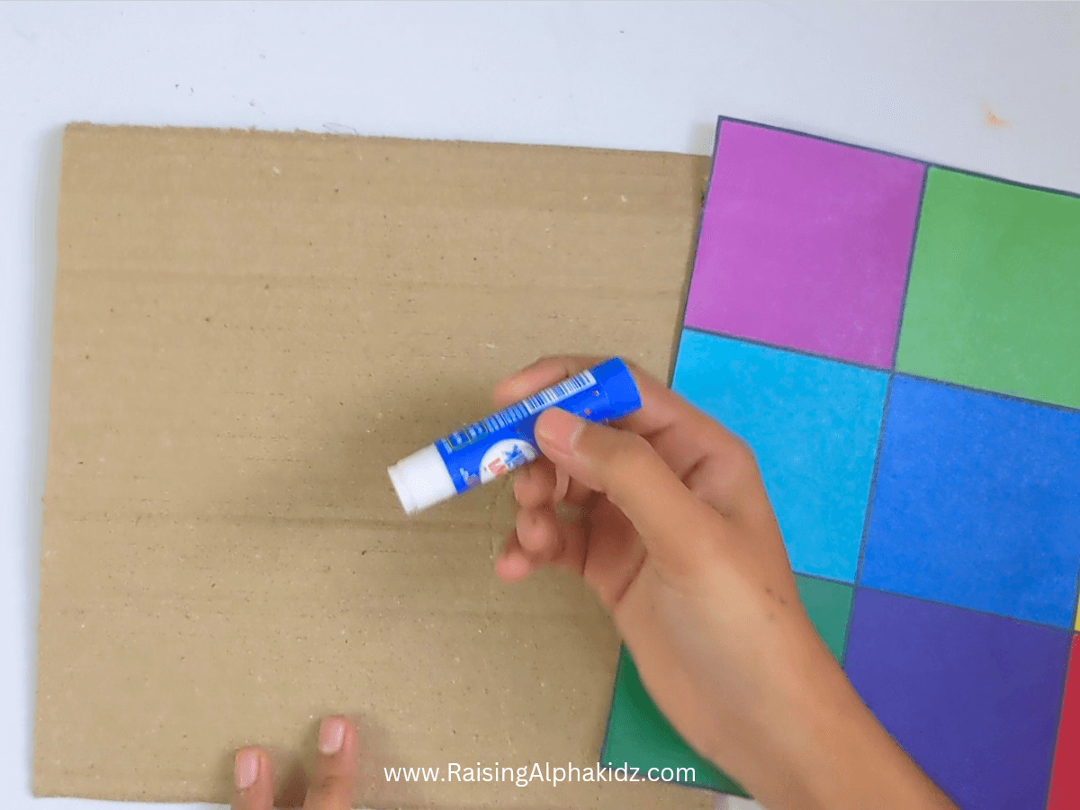 DIY Colours Grid Puzzle Activity With FREE Printables » Raising Alphakidz
