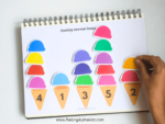 DIY IceCream Scoop Counting Activity With Free Printables » Raising ...