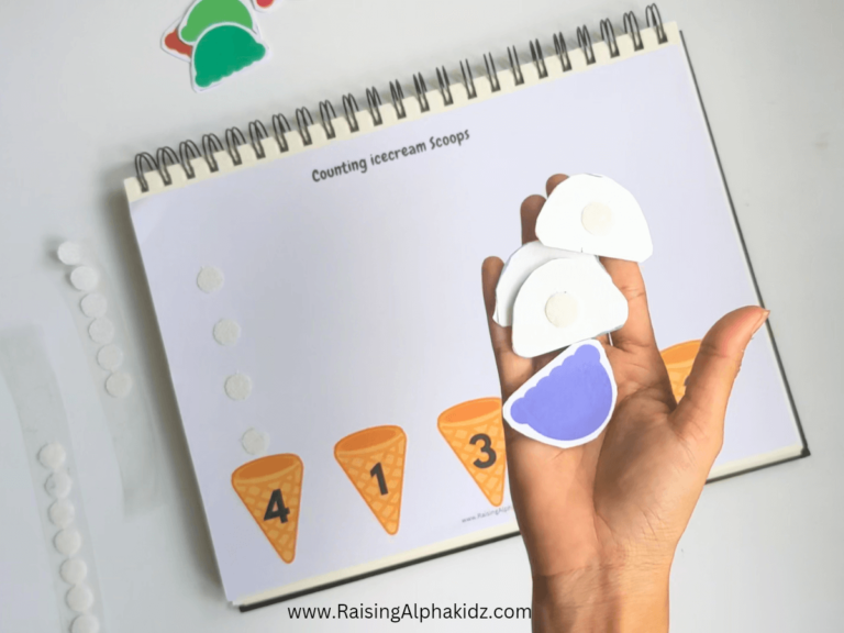DIY IceCream Scoop Counting Activity With Free Printables » Raising ...