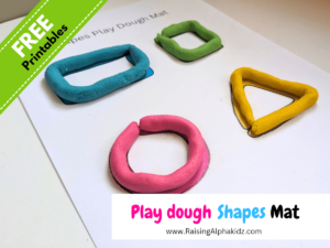 How to Make Playdough Shapes Mat with Free Printable » Raising Alphakidz