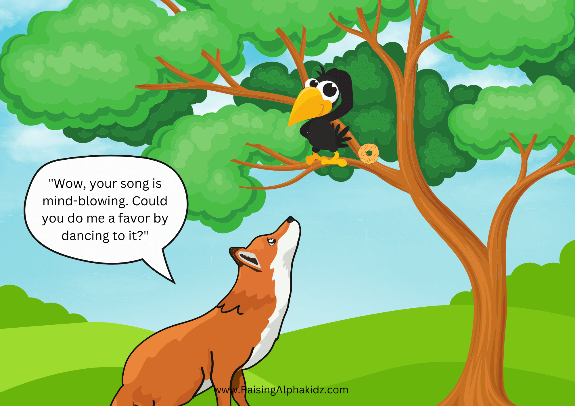 The Cunning Fox And The Crow » Raising Alphakidz