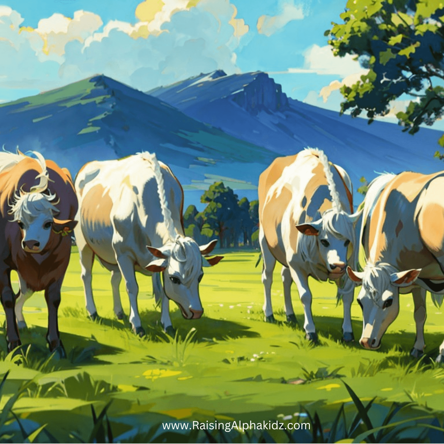 Four Bulls And The Lion » Raising Alphakidz