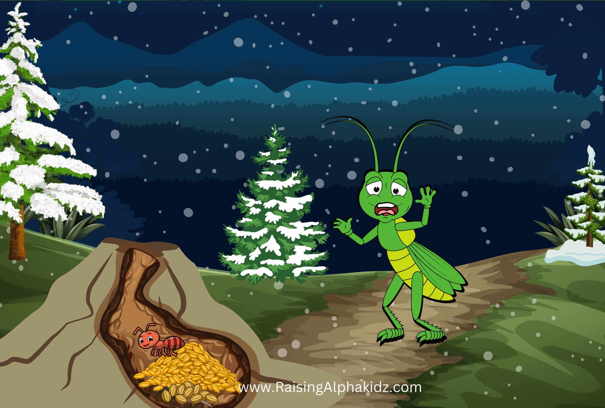 The Ant And The Grasshopper » Raising Alphakidz