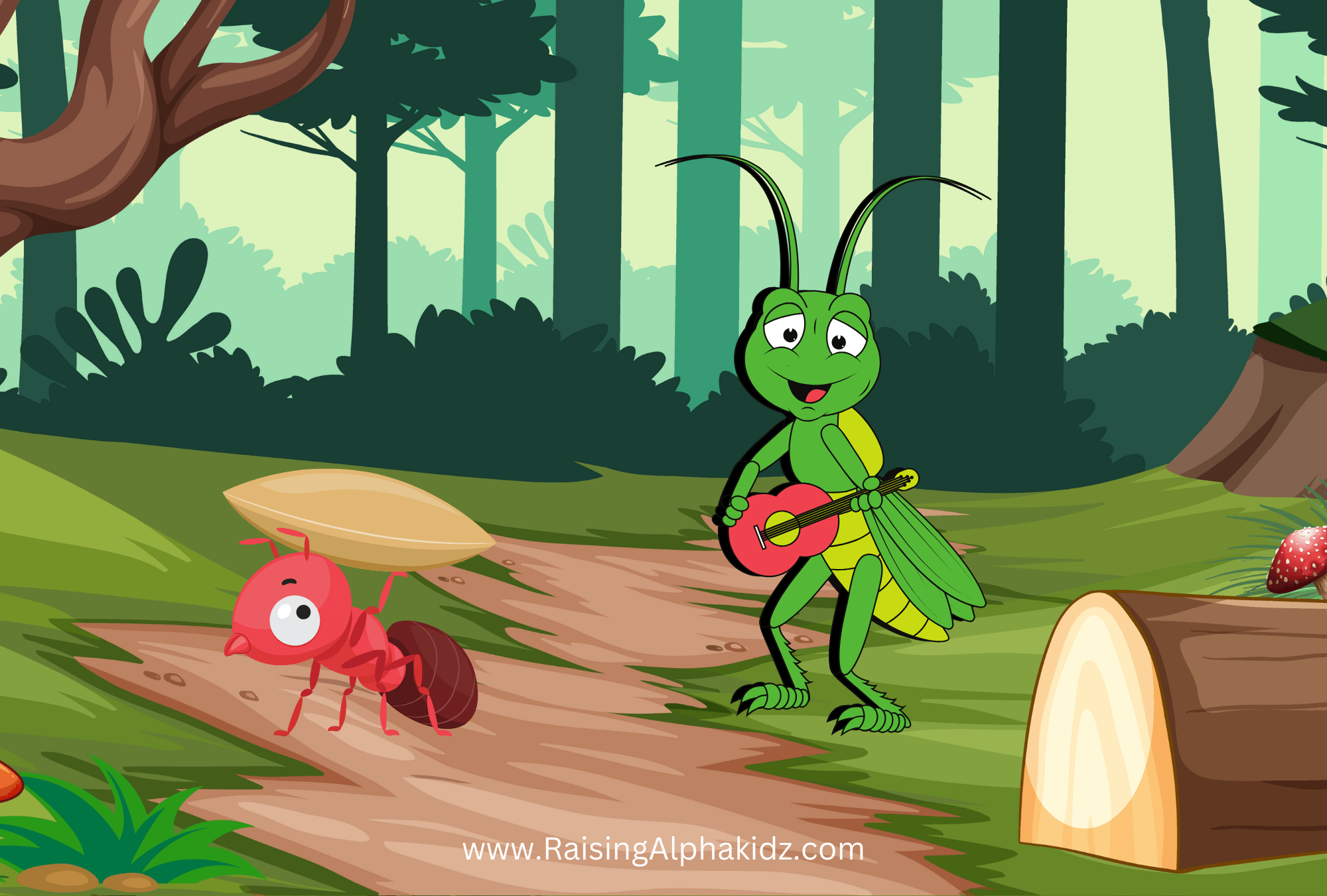 The Ant And The Grasshopper » Raising Alphakidz