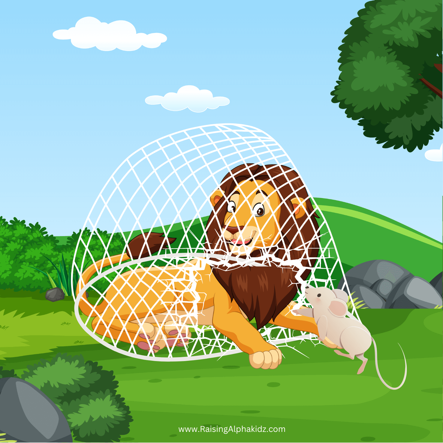 The Lion And The Mouse Story - Raising Alphakidz