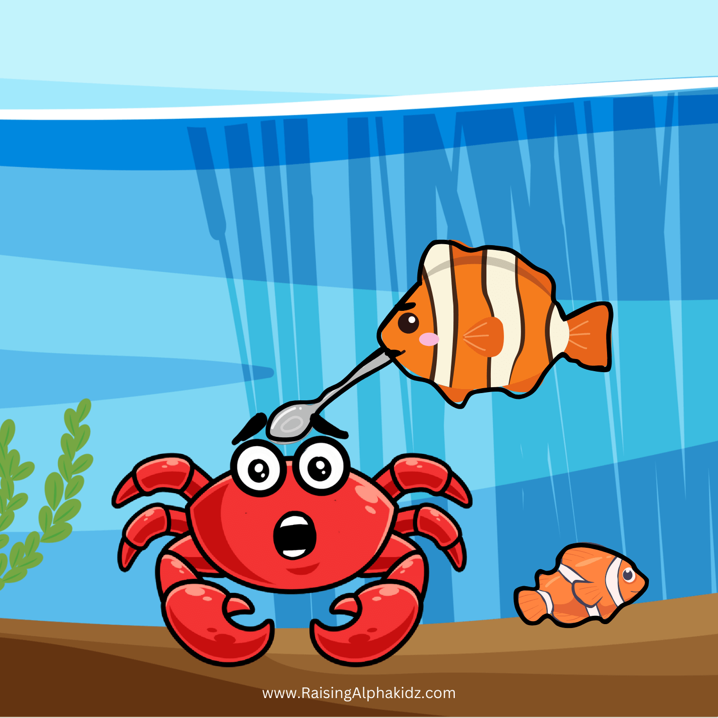 The Crab and The Fish Story » Raising Alphakidz