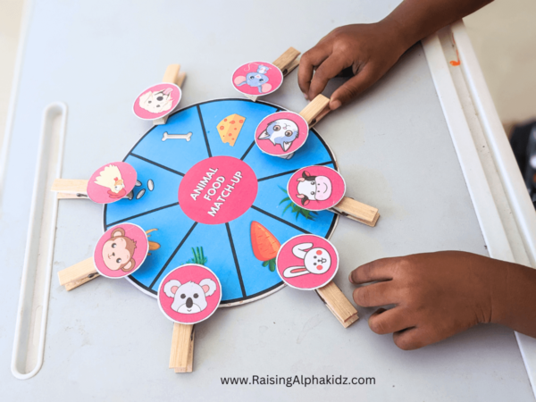 Animal and Their Food Matching Activity – Free Pdf » Raising Alphakidz