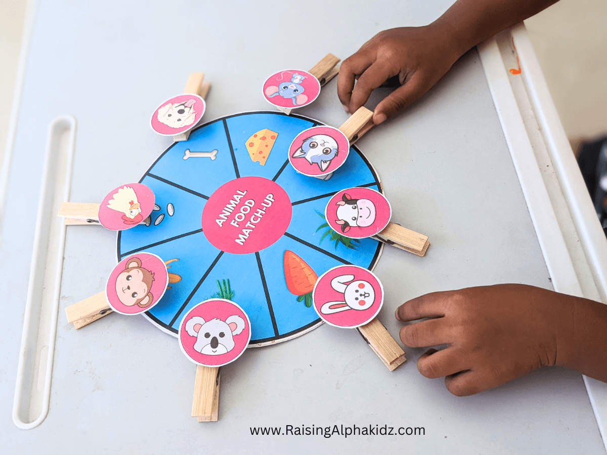 Animal and Their Food Matching Activity – Free Pdf » Raising Alphakidz
