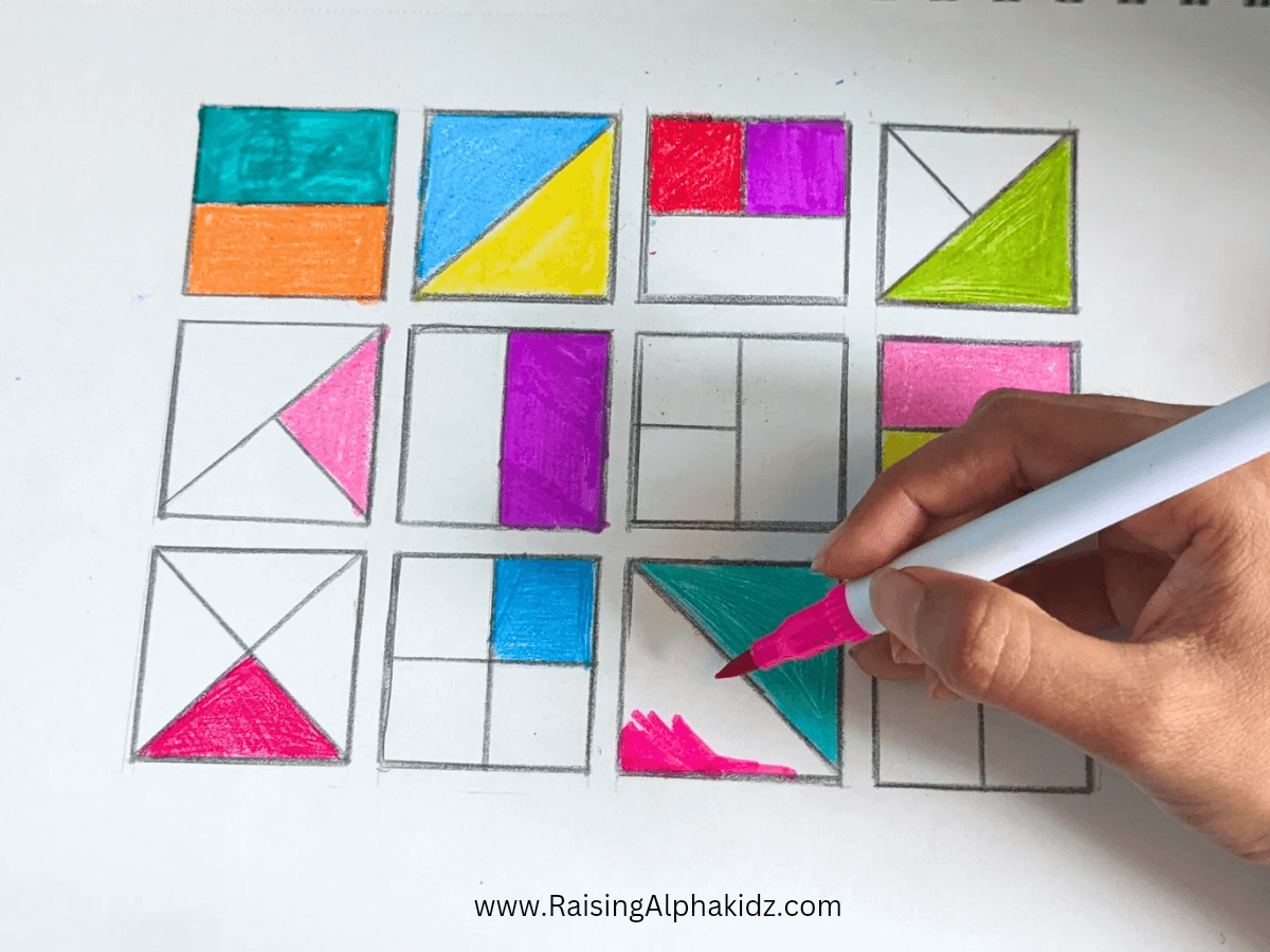 Color Pattern Matching Activity For Preschool » Raising Alphakidz