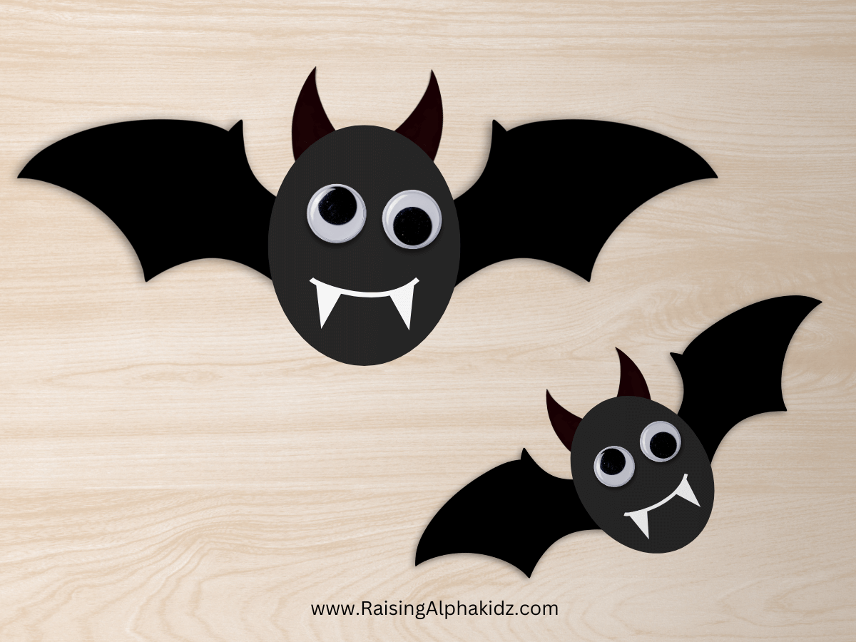 Simple Halloween Bat Craft With Paper » Raising Alphakidz