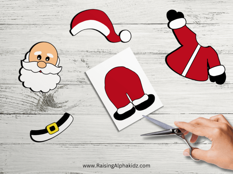 How to Make Paper Craft Santa Claus For Kids (with Free Template ...