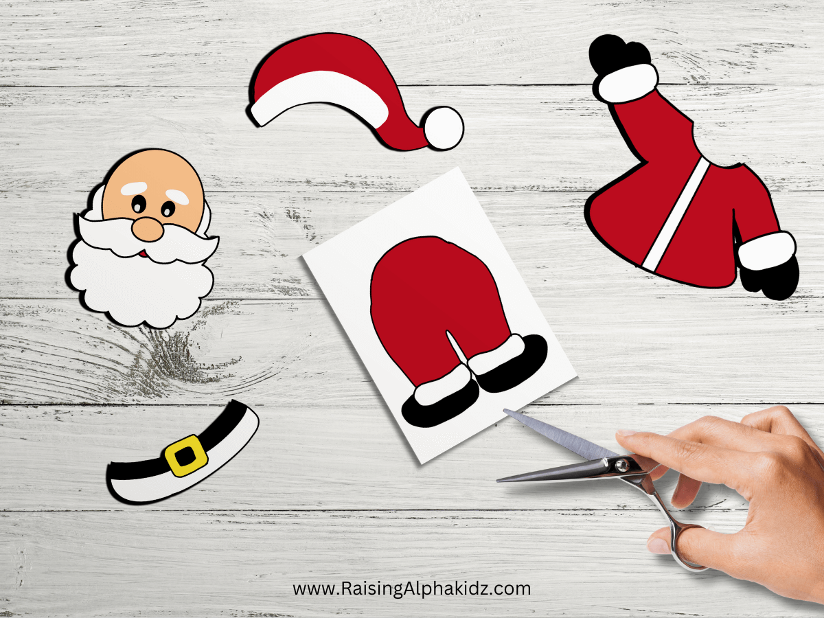 How to Make Paper Craft Santa Claus For Kids (with Free Template ...