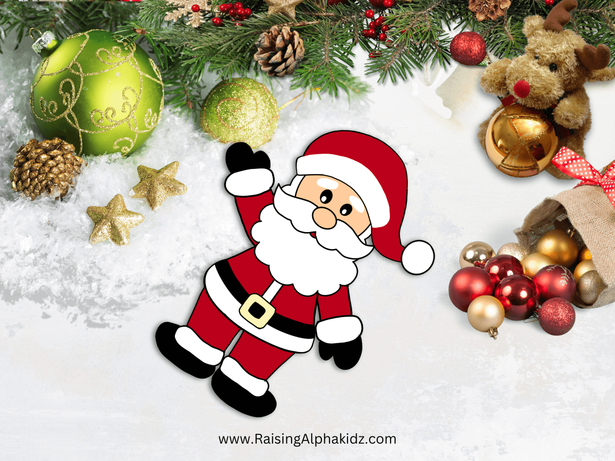 How to Make Paper Craft Santa Claus For Kids (with Free Template ...