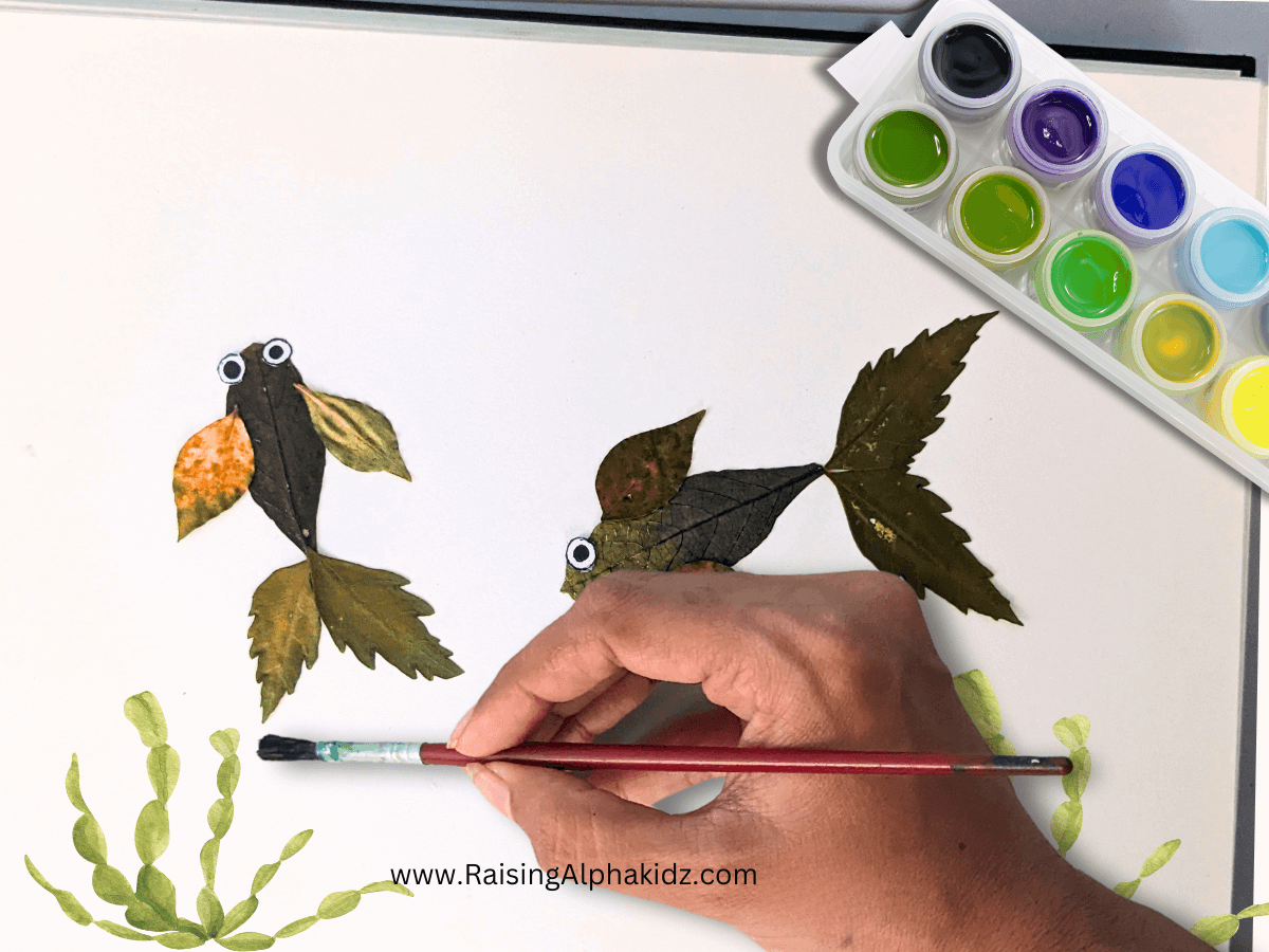 Simple & Easy Fall Leaf Fish Craft For Kids » Raising Alphakidz