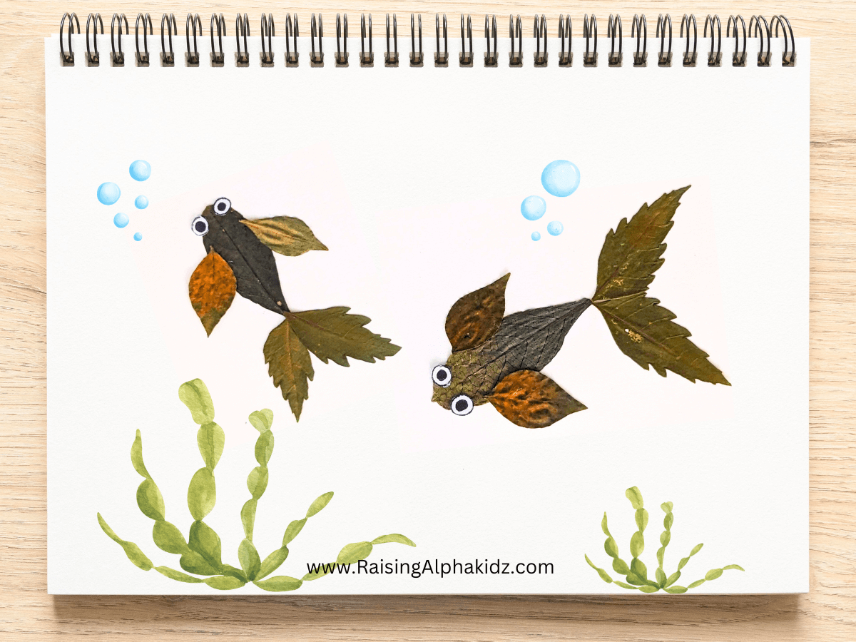 Simple & Easy Fall Leaf Fish Craft For Kids » Raising Alphakidz