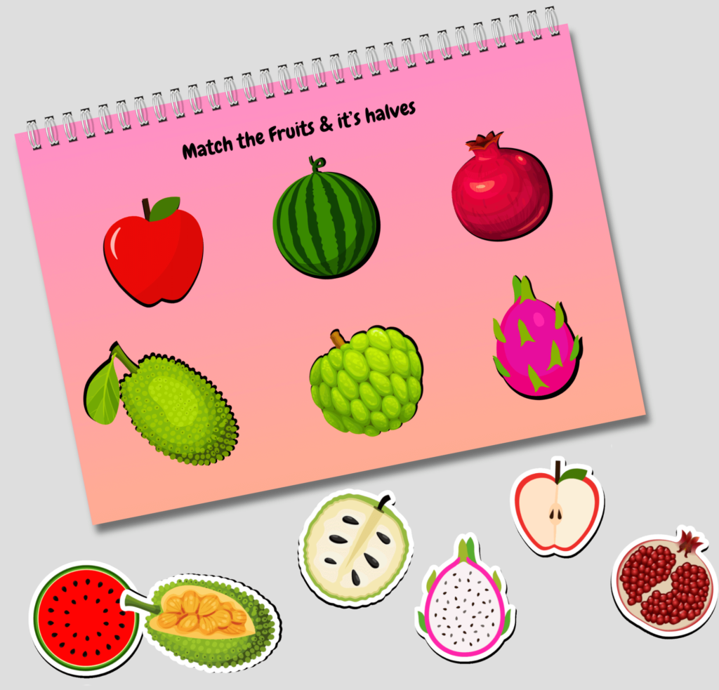 Fruits & Vegetables Busy Book Printable » Raising Alphakidz