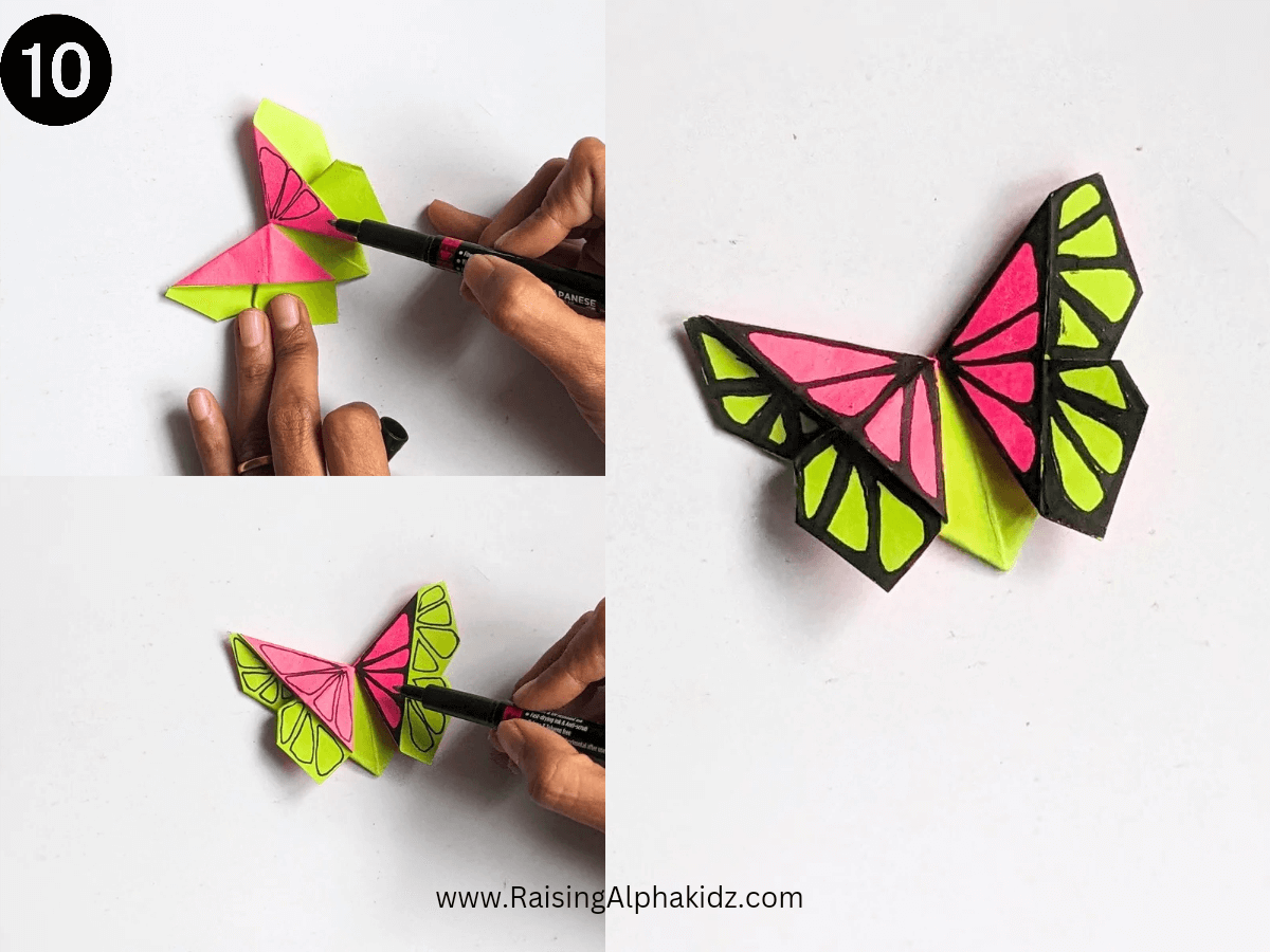 How to Make Origami Paper Butterfly Craft » Raising Alphakidz