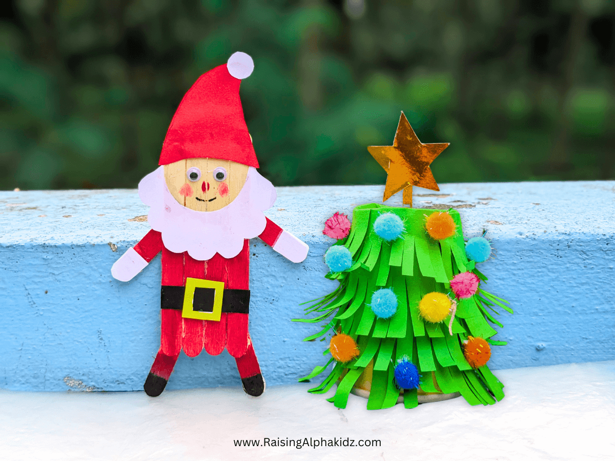 Popsicle Stick Santa Claus - Christmas Craft » Raising Alphakidz