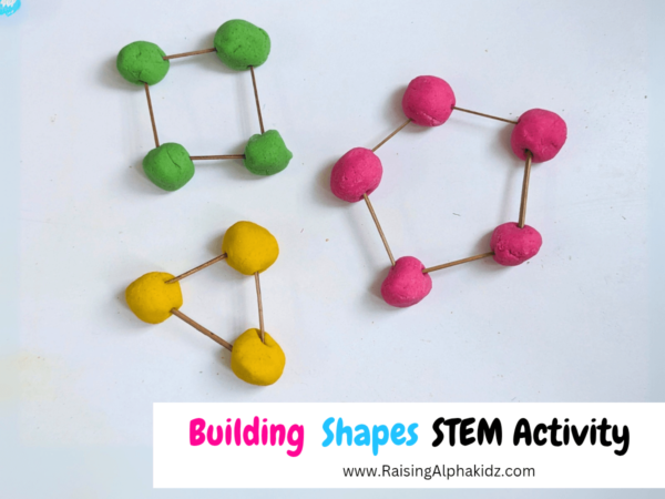 Building Shapes with Playdough - Raising Alphakidz