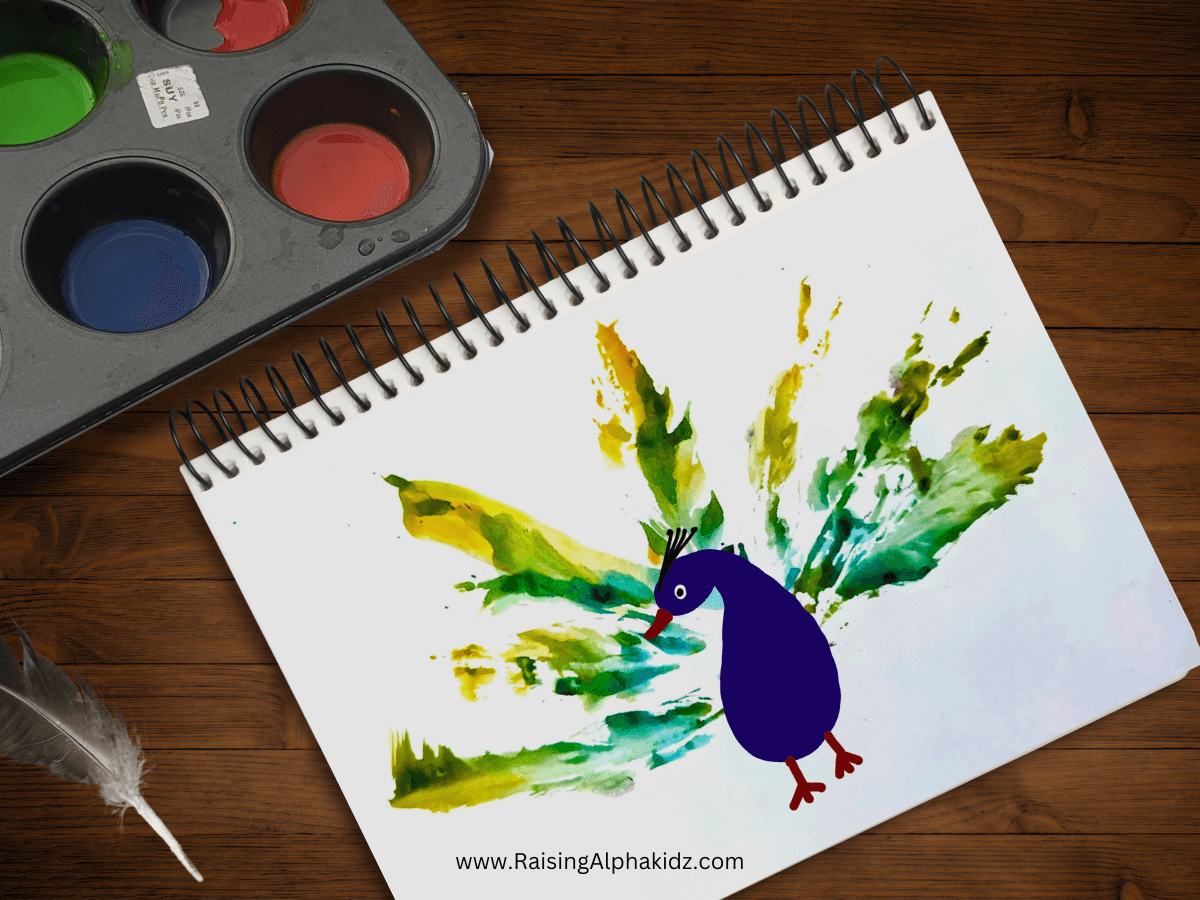 Painting With Feathers - Creative Art Activity For Little Kids ...