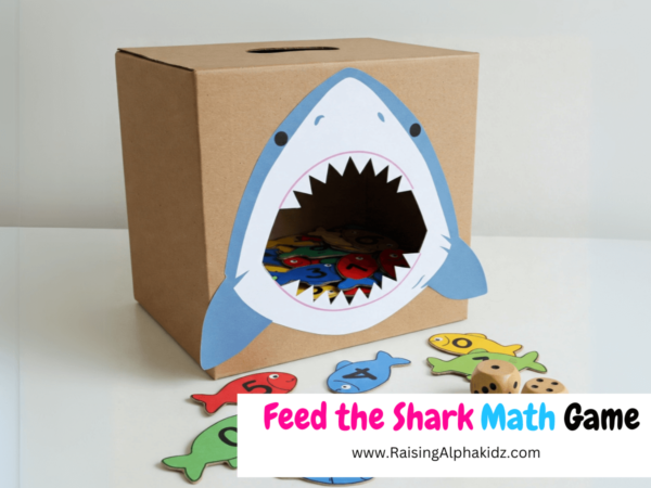Feed the Shark - Fun Math Game for Preschoolers With FREE Printable ...