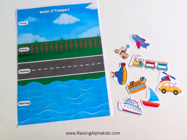 Modes of Transportation Activity - Free PDF » Raising Alphakidz