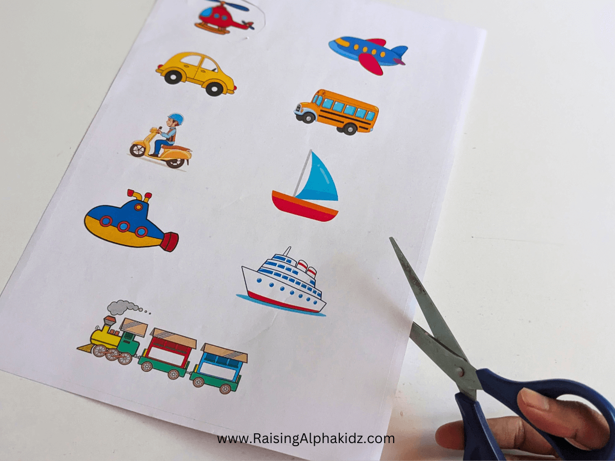 Modes of Transportation Activity - Free PDF » Raising Alphakidz