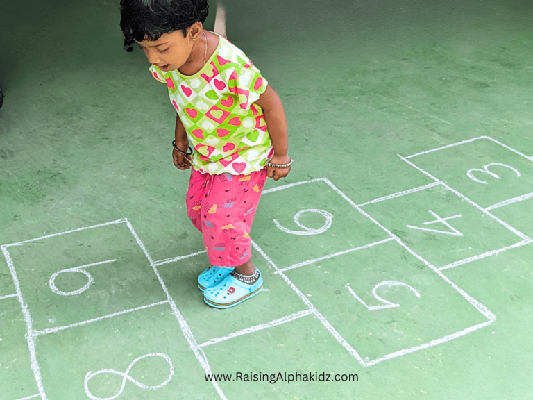 How to Play Hopscotch Number Game » Raising Alphakidz