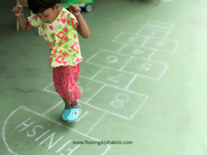 How to Play Hopscotch Number Game » Raising Alphakidz