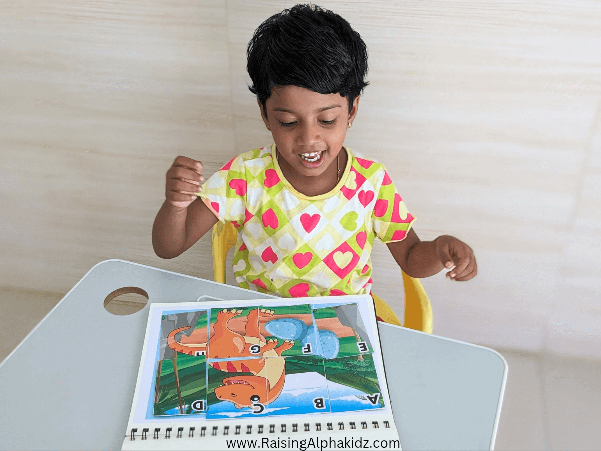 How To Make Dinosaur Alphabet Puzzle for Preschoolers » Raising Alphakidz