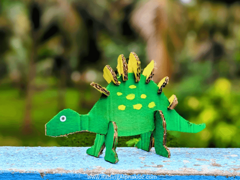 How to Built a Cardboard Dinosaur 3D Model Craft For Kids » Raising ...