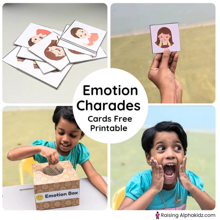 Emotion Charades Cards Free Pdf | A Fun Game For Kids to Teach Feelings ...