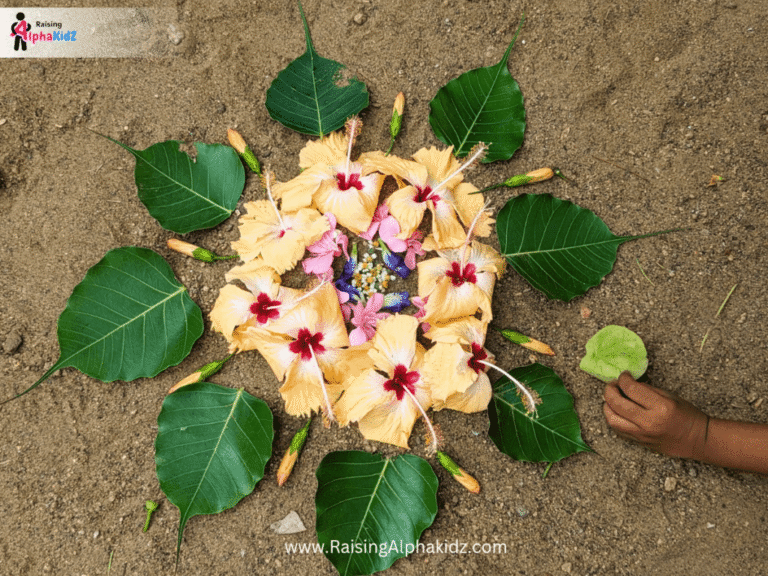 How to Create a Nature Mandala | Kids Flower Art » Raising Alphakidz