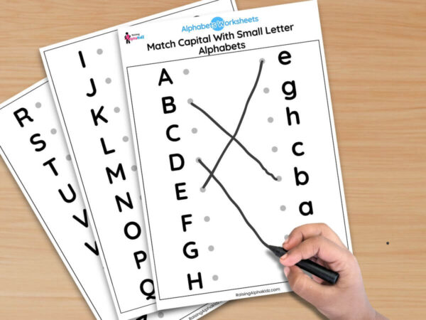 Match Uppercase And Lowercase Letters | Free Worksheets » Raising Alphakidz