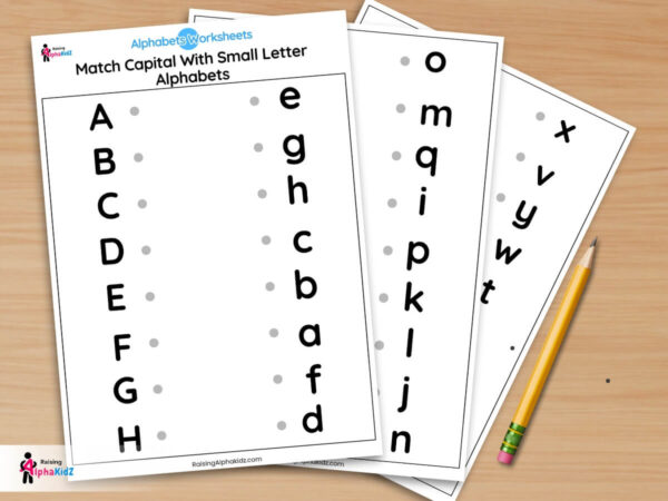 Match Uppercase And Lowercase Letters | Free Worksheets » Raising Alphakidz